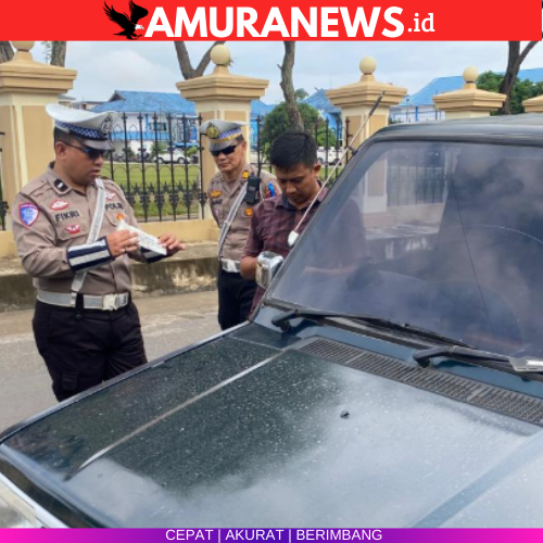 Satgas Preventif OPS Keselamatan 2025 Tindak 30 Kendaraan Pelanggar – AMURA NEWS
